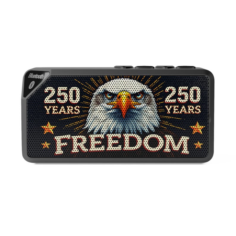 250 Years of Freedom Bluetooth Speaker | Patriotic Eagle Artwork - Etsy