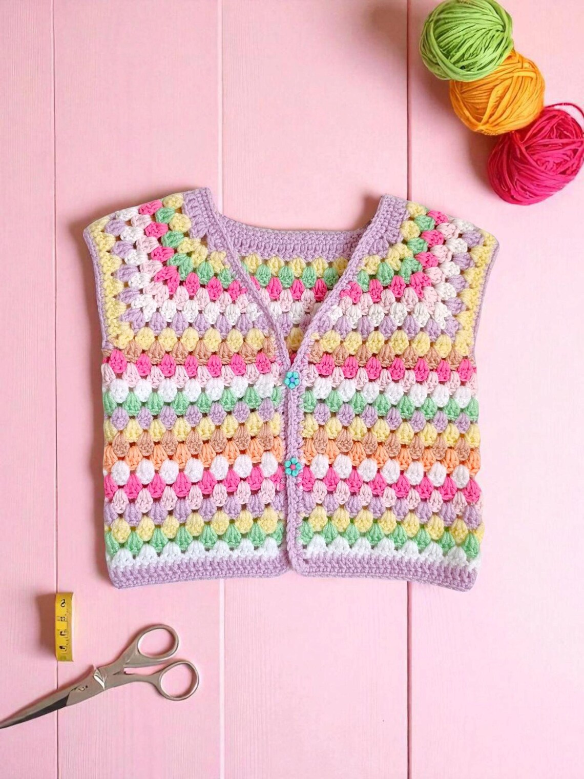 Crochet Baby Vest Pattern – Granny Stitch Sweater - 1 to 4 Years - Etsy