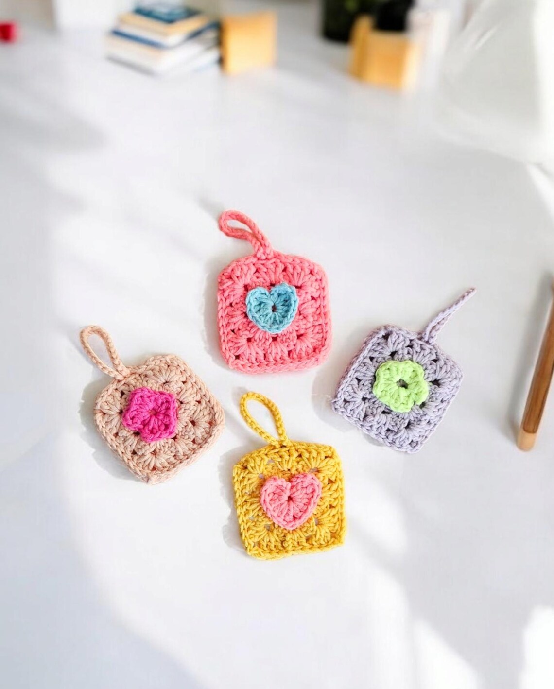 Granny Square Crochet Pouch Pattern-airpod Case - Etsy