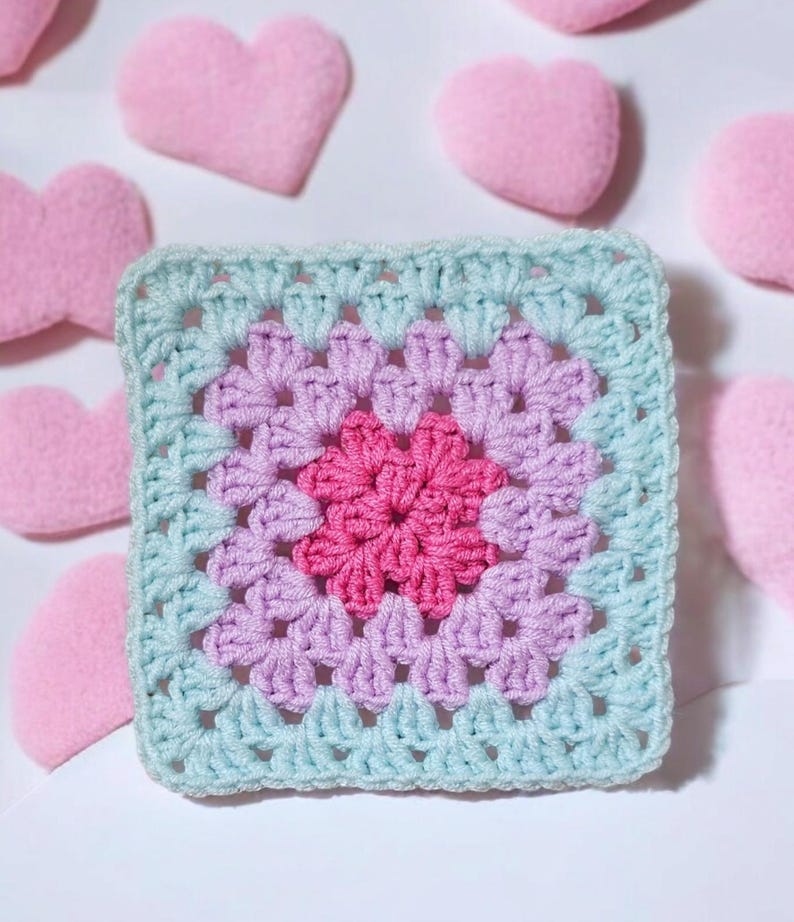 Granny Square Crochet Pattern – PDF Easy Beginner Motif - Etsy