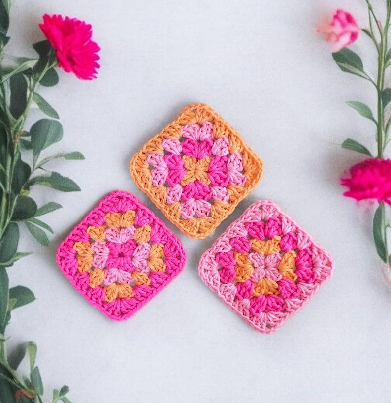 Granny Square Crochet Pattern – PDF Easy Beginner Motif - Etsy