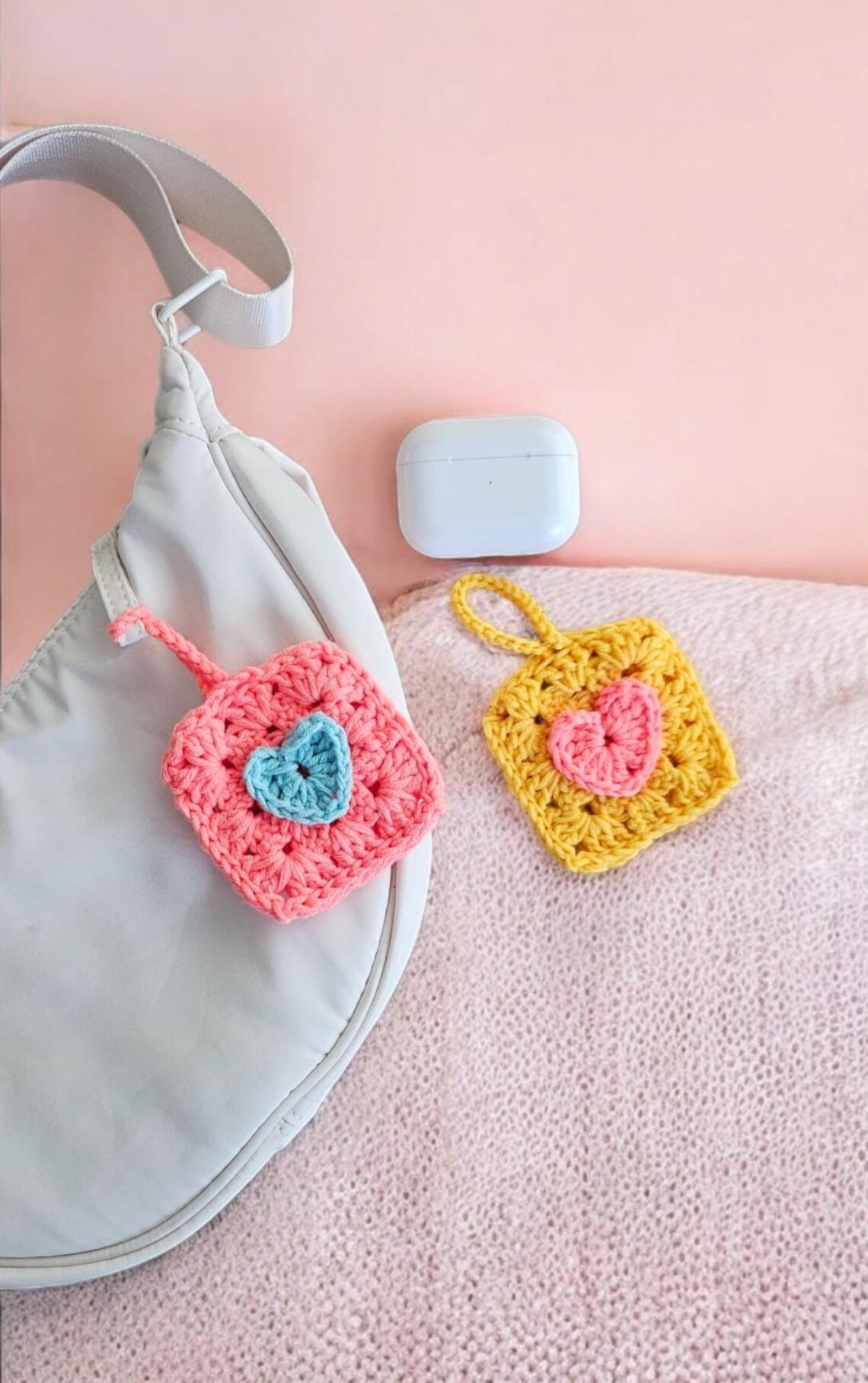 Granny Square Crochet Pouch Pattern-airpod Case - Etsy