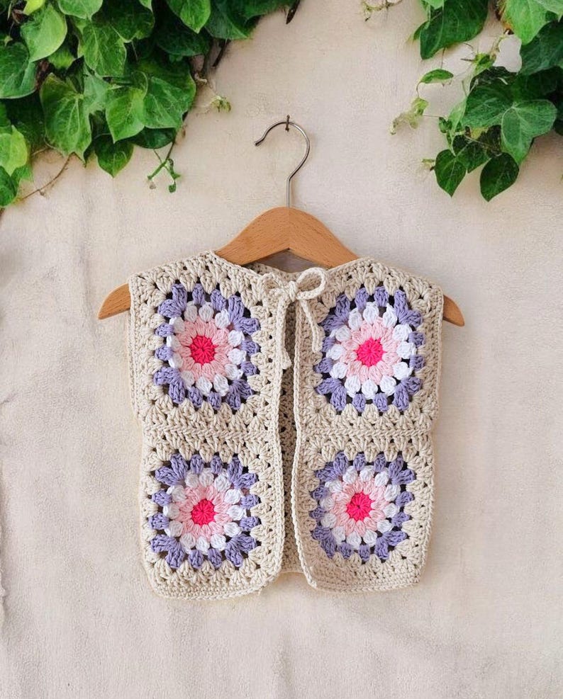 Granny Square Baby Vest Crochet Pattern – Digital Download – Easy Baby ...