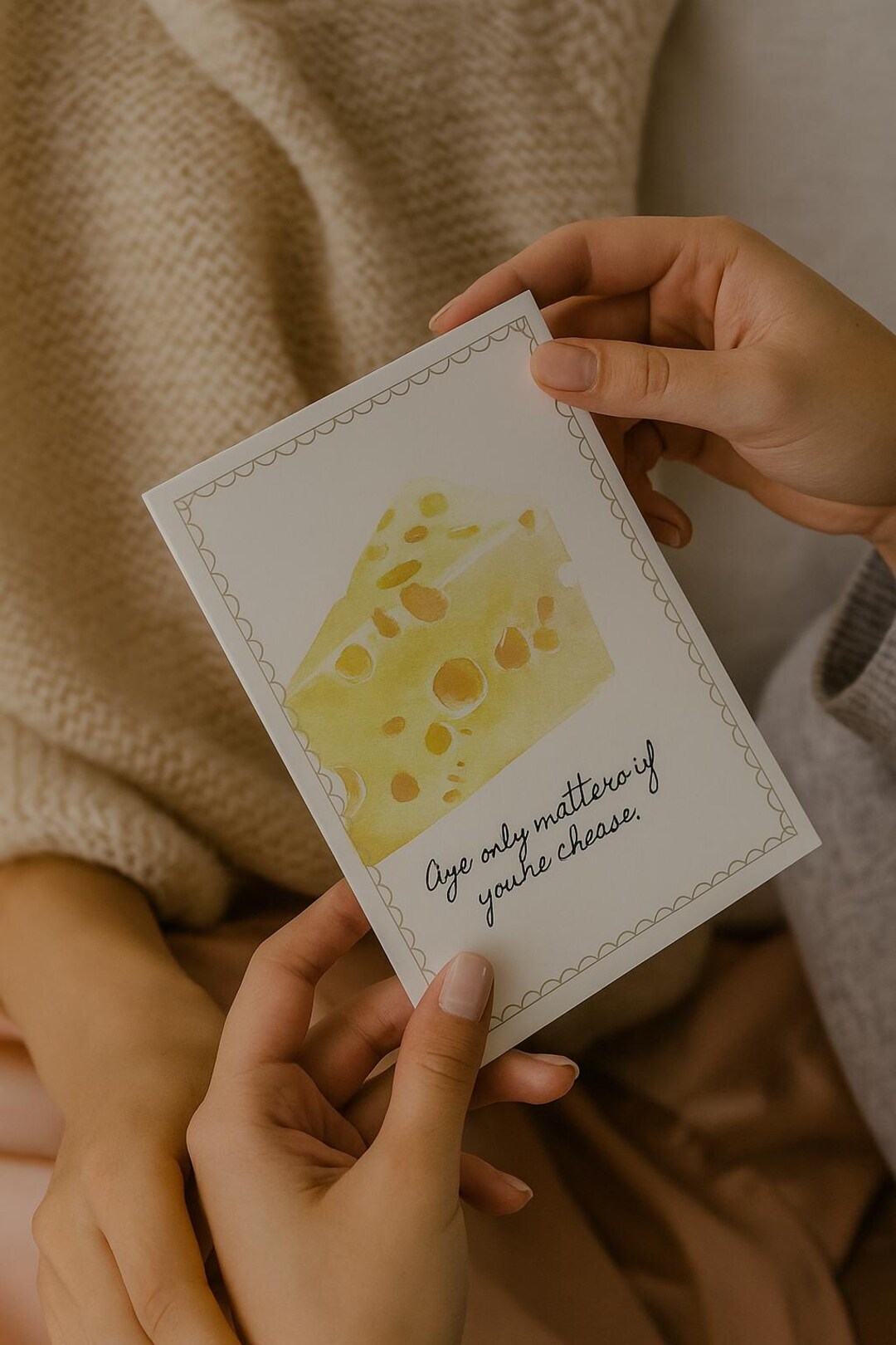 Cheese Wishcard Age Only Matters When You're Cheese - Etsy