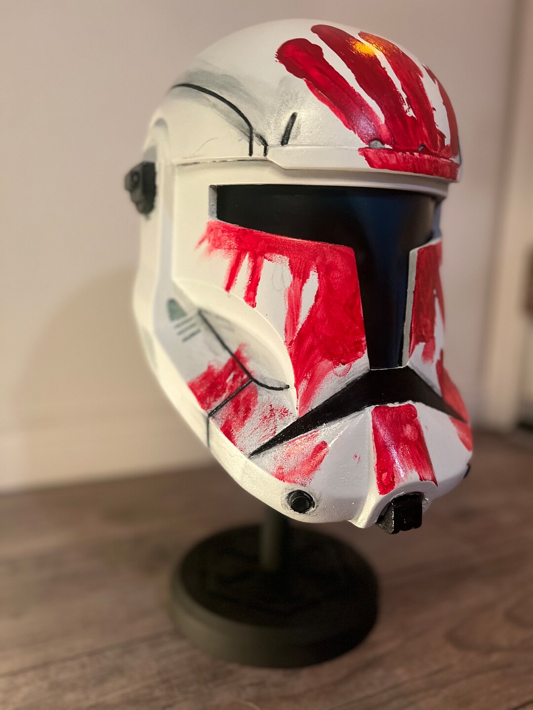 Battle Worn and Bloody Clone Commando Helmet - Etsy