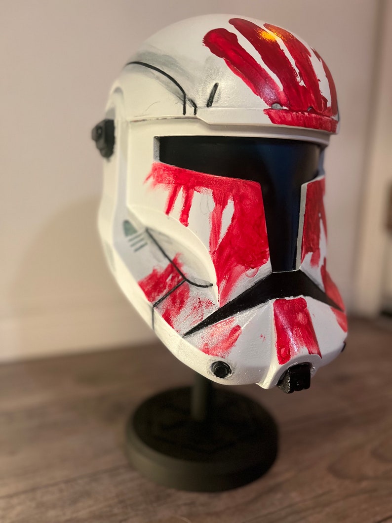 Battle Worn and Bloody Clone Commando Helmet - Etsy