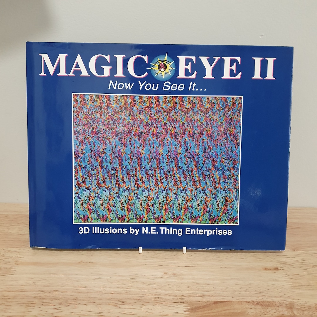 Vintage Magic Eye II Now You See It. 3D Illusions 1994 Hardcover - Etsy