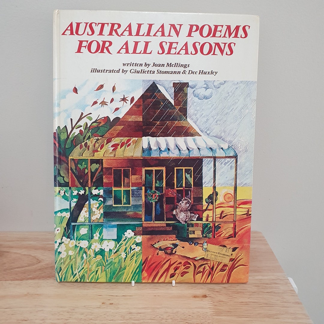 Vintage Australian Poems for All Seasons Hardcover Book 1980 by Joan ...