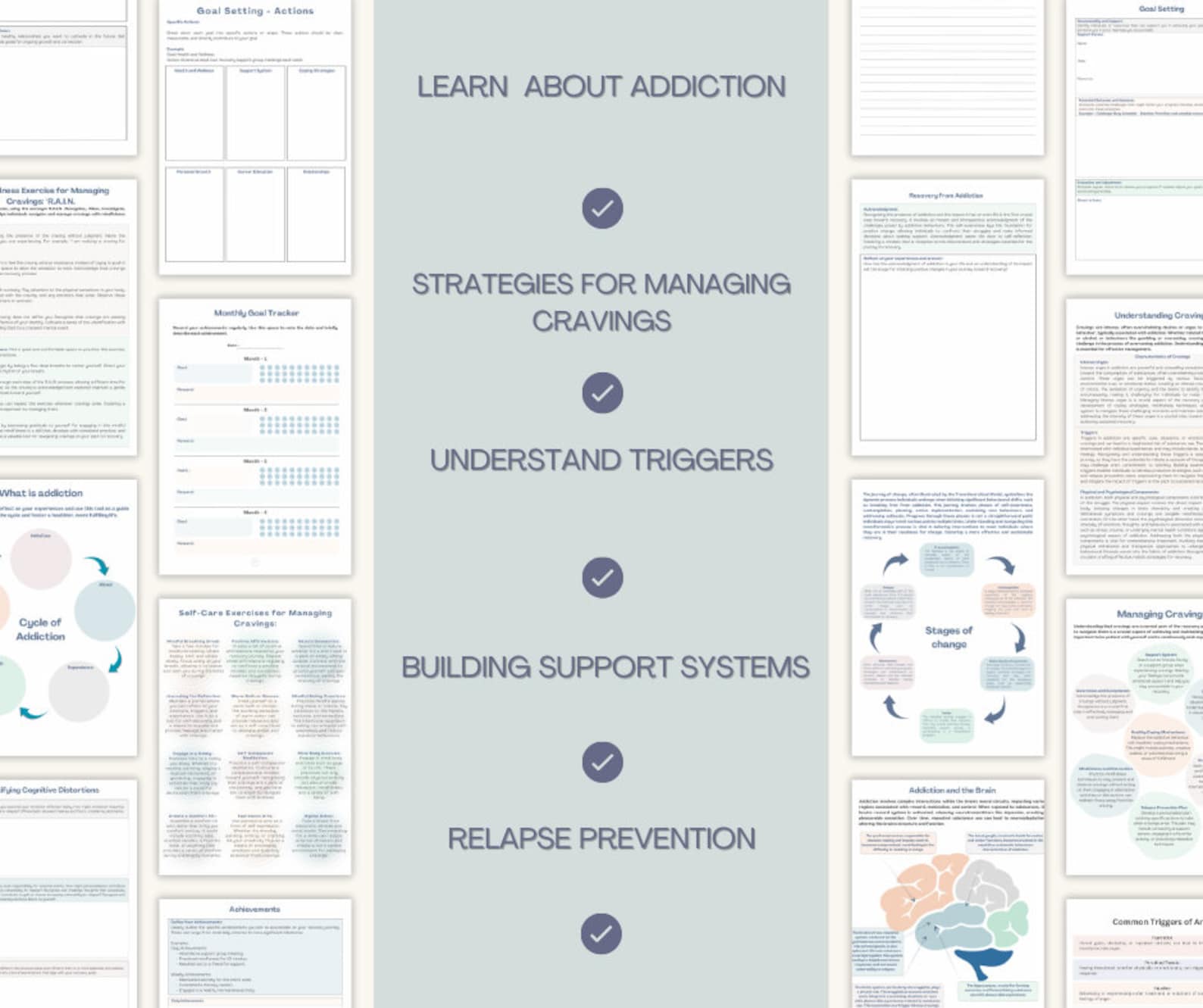 Addiction Recovery Workbook: Relapse Prevention, CBT (PDF) - Etsy