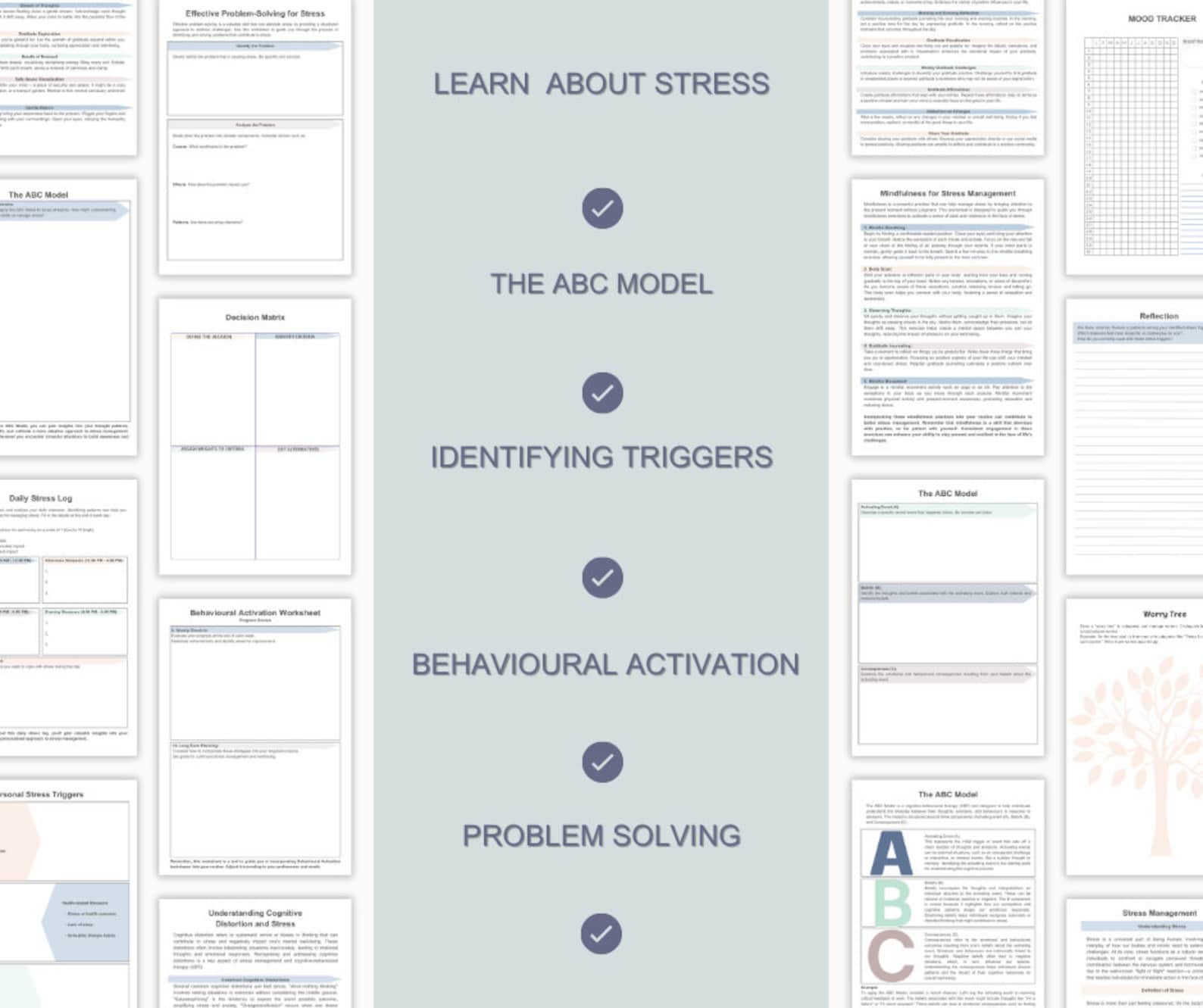 Stress Management Workbook: Coping Skills & Anxiety Relief (PDF) - Etsy