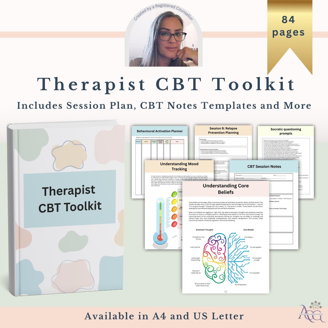 CBT Toolkit for Therapist – Pre-written Session Plan, Therapy Note ...