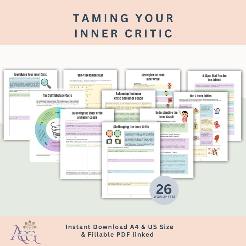 Inner Child Healing Bundle | Therapy Worksheets (PDF Download) - Etsy