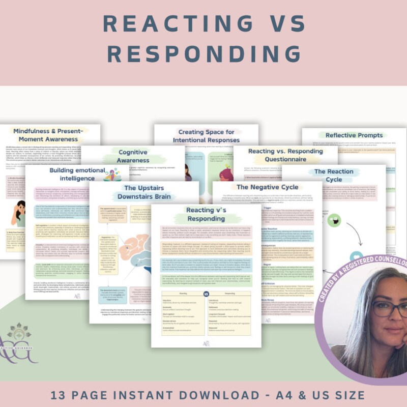 Impulse Control Worksheet - Etsy