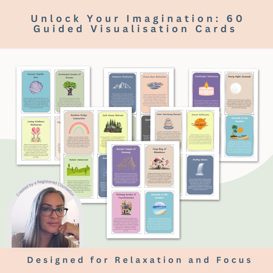 Short Guided Cards | Anxiety Coping & Meditation Cards | Daily ...