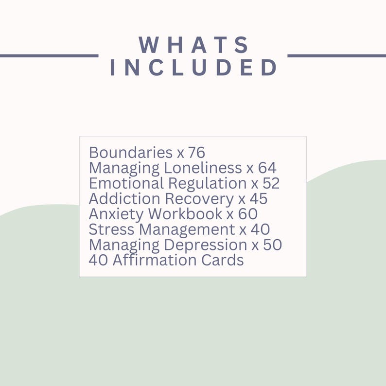 Therapy Worksheets Bundle for Anxiety, Boundaries & Depression | Tools ...