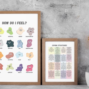Feelings Poster / CBT / Therapy Poster / Feelings / Counselling Office ...