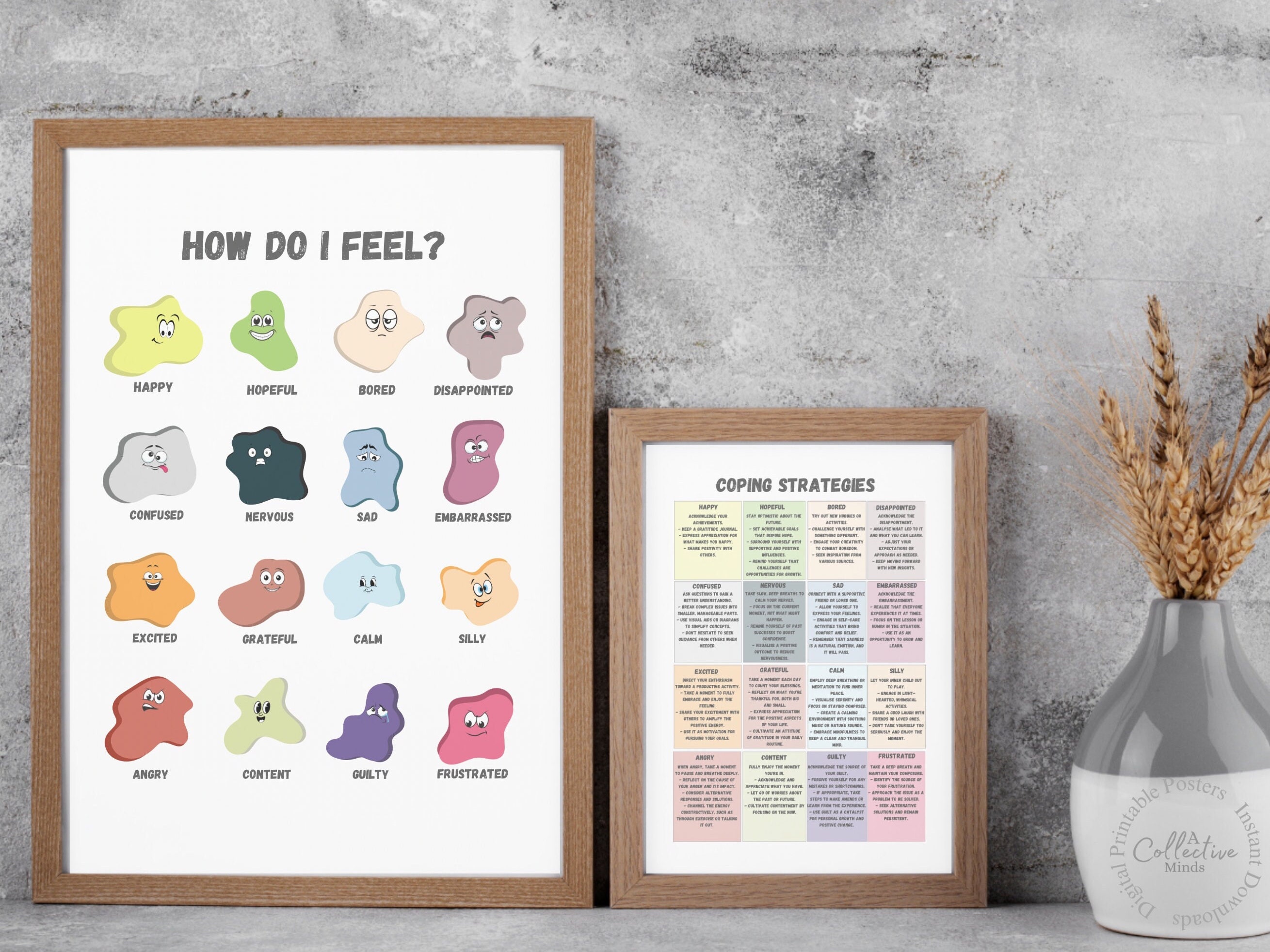 Feelings Poster / CBT / Therapy Poster / Feelings / Counselling Office ...