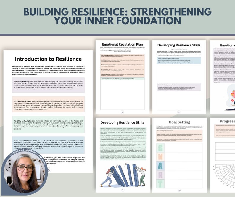 Building Resilience Workbook, Feelings Worksheet, Therapy Worksheets ...