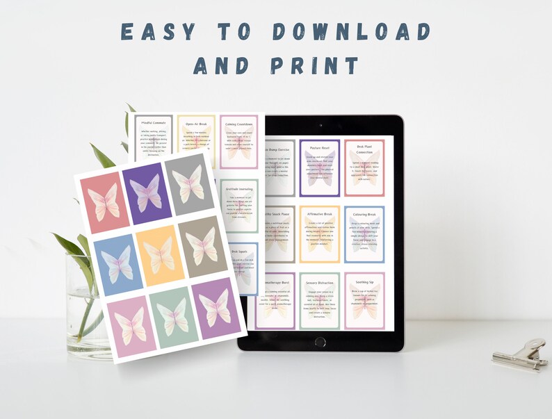 Stress Management Cards / Stress Relief Card / Mindfulness Flashcards ...