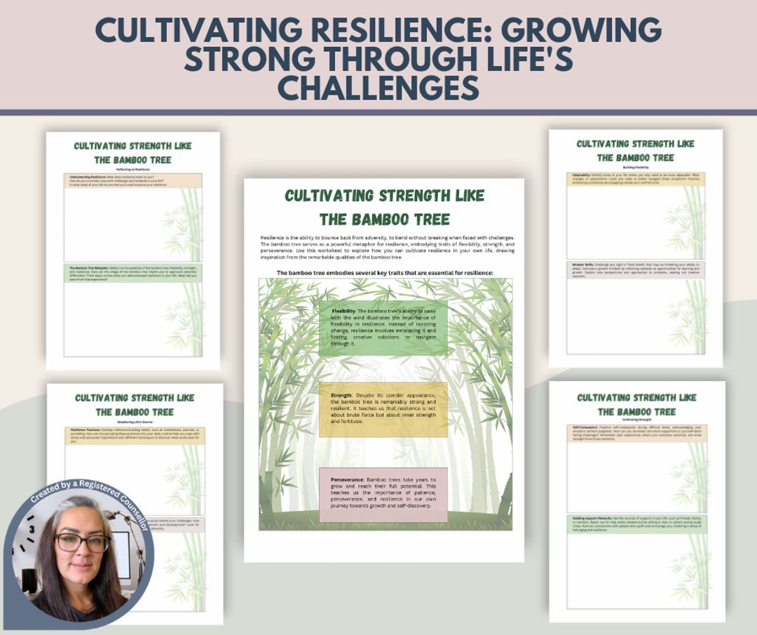 Building Resilience Worksheet, Resilience Building Tools, Therapy ...