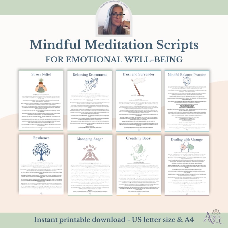 Mindful Meditation Visualisation Scripts, Guided Relaxation Emotional ...