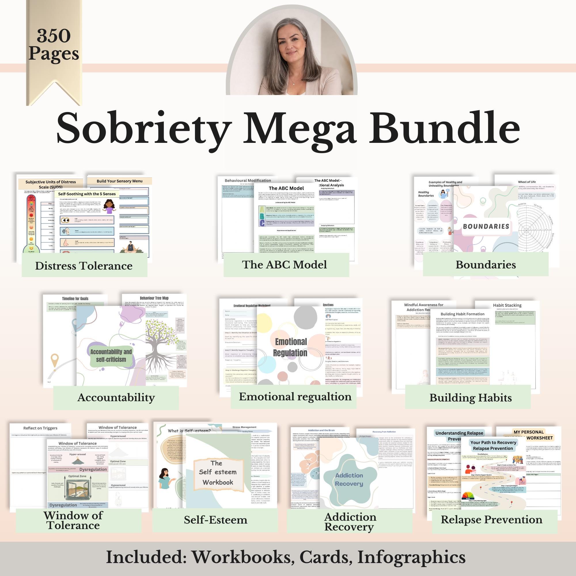 Sobriety Mega Bundle: Addiction Recovery Worksheets, Therapy Resources ...