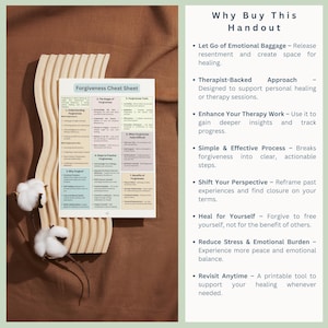 Forgiveness Cheat Sheet: Counseling & Healing Resources (PDF) - Etsy
