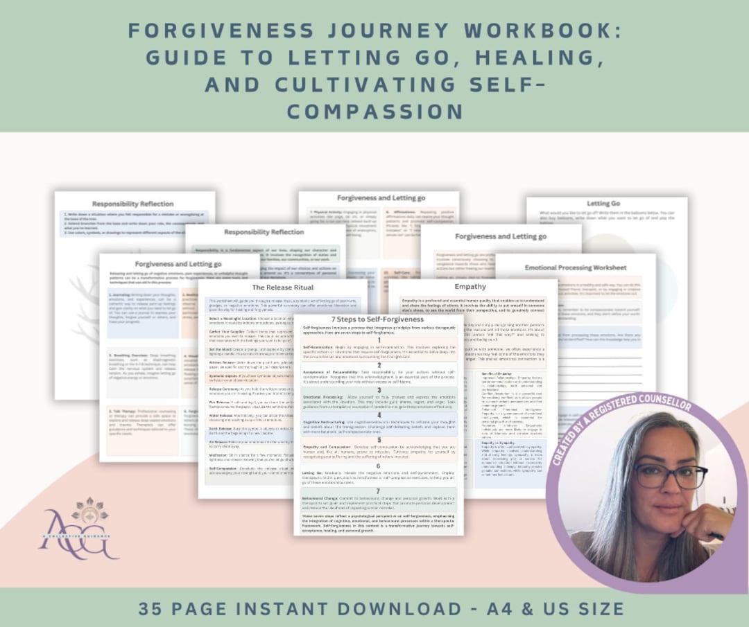 Self-forgiveness Workbook: Guided Exercises for Emotional Healing (PDF ...