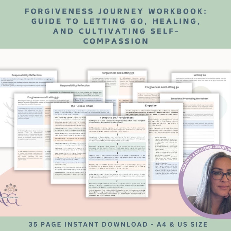 Forgiveness Worksheets - Etsy