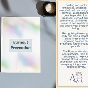 Burnout Workbook, Stress Management Tips, Therapy Worksheets Instant ...