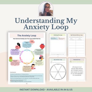 Health Anxiety Cycle Worksheet for Teens: Neurodivergent Mental Health ...