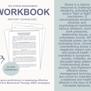 Stress Management Workbook: Coping Skills & Anxiety Relief (PDF) - Etsy