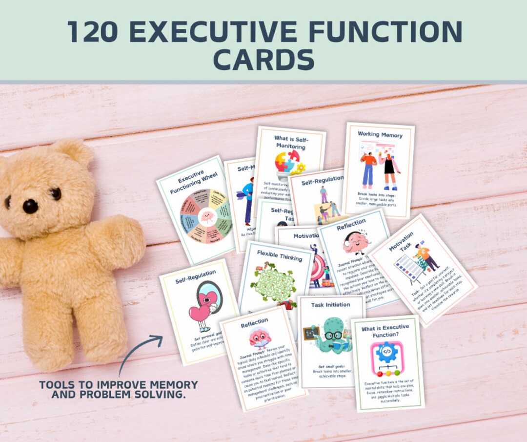 Executive Functioning Skills Cards, Executive Function Cards for Teens ...