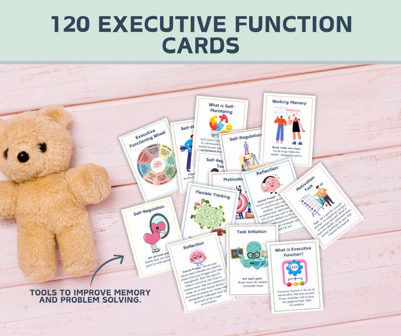Executive Functioning Skills Cards, Executive Function Cards for Teens ...