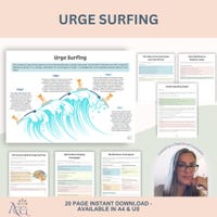 Urge Surfing Worksheets, Manage Your Urges, Self Harm, Addiction ...