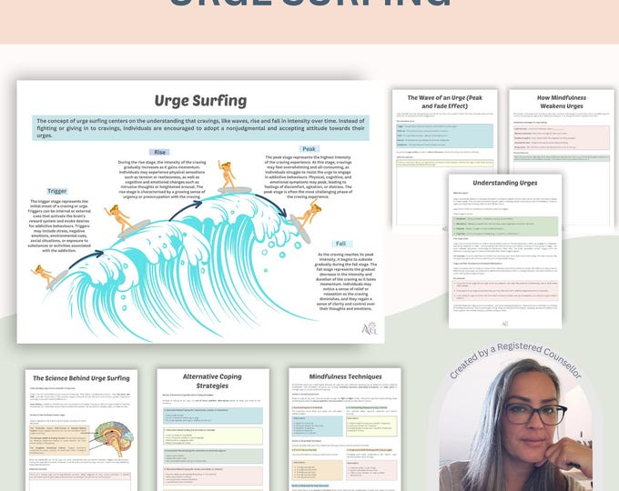 Addiction Recovery Journal: Urge Surfing, CBT & DBT Tools (PDF) - Etsy