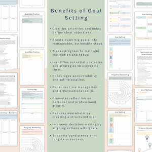 Goal Setting Worksheet & Motivation Planning | Effective Therapy ...
