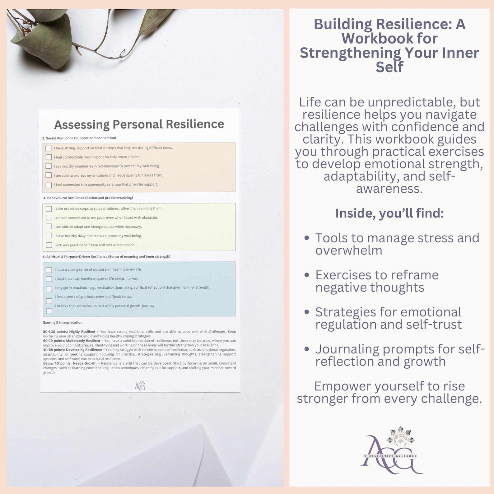 Building Resilience Workbook: CBT Therapy Tools (PDF) - Etsy