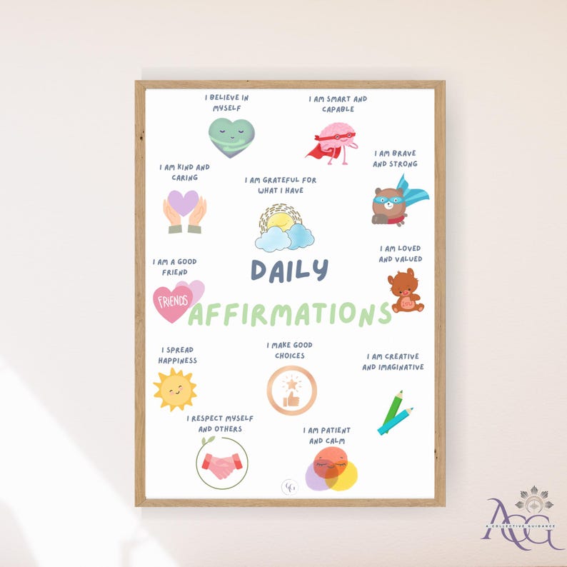 Positive Affirmations Poster: Therapy Office Decor (digital Download ...