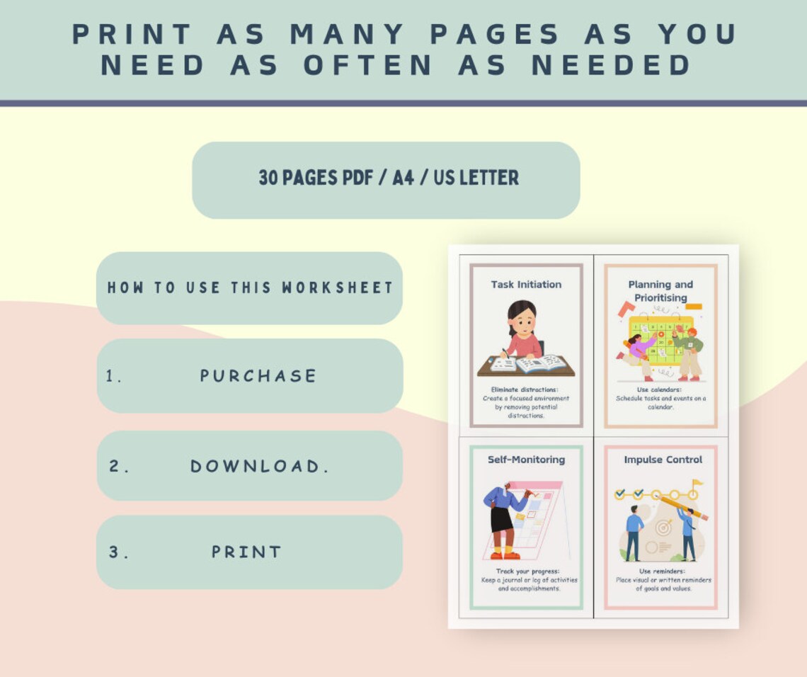 Executive Functioning Skills Cards, Executive Function Cards for Teens ...