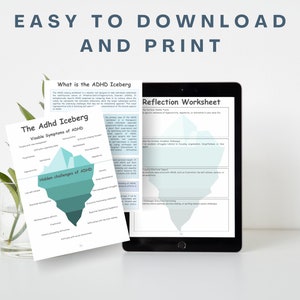 The ADHD Iceberg Worksheet / Attention Deficit Hyperactivity Disorder ...