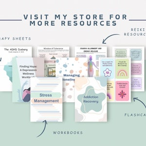 Therapy Worksheets Bundle: 120 Pages of Counselling Resources (PDF ...