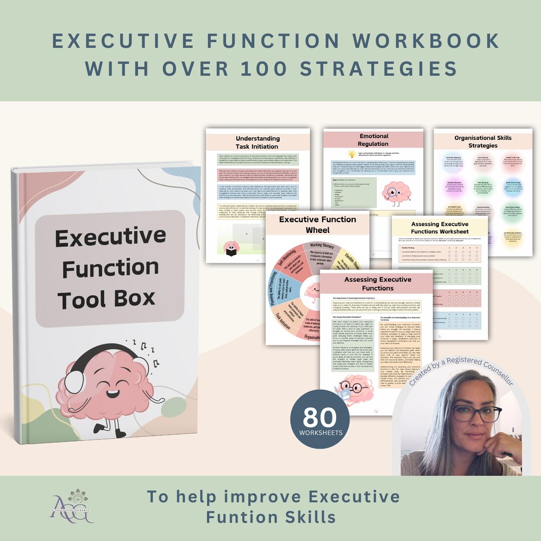 Executive Function Workbook: Strategies for Teens & Adults (printable ...