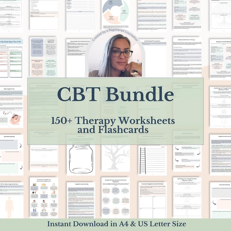 Clinical Cbt Worksheets - Etsy UK