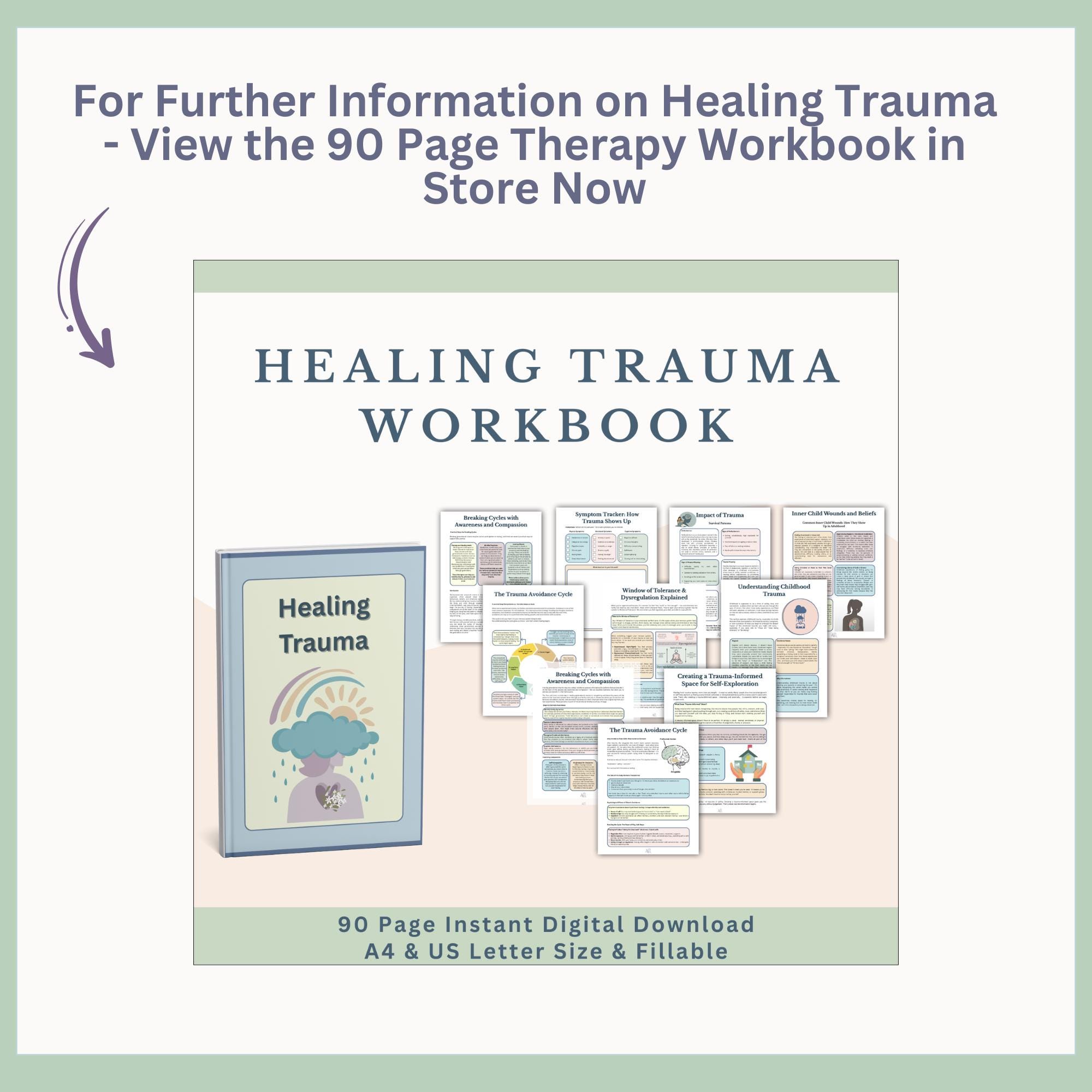 Trauma Iceberg Worksheet: Therapy Tool for Nervous System Regulation ...