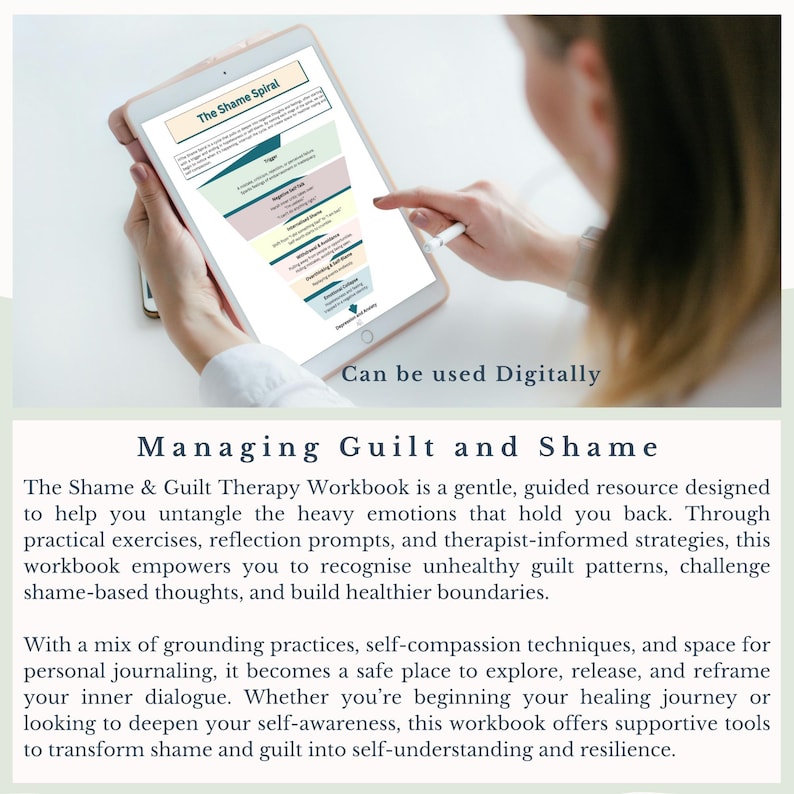 Shame and Guilt Therapy Workbook: Self-esteem & Inner Critic Healing (digital Download) - Etsy