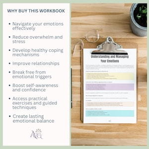 Emotional Regulation Workbook for Adults | Therapy Worksheets ...