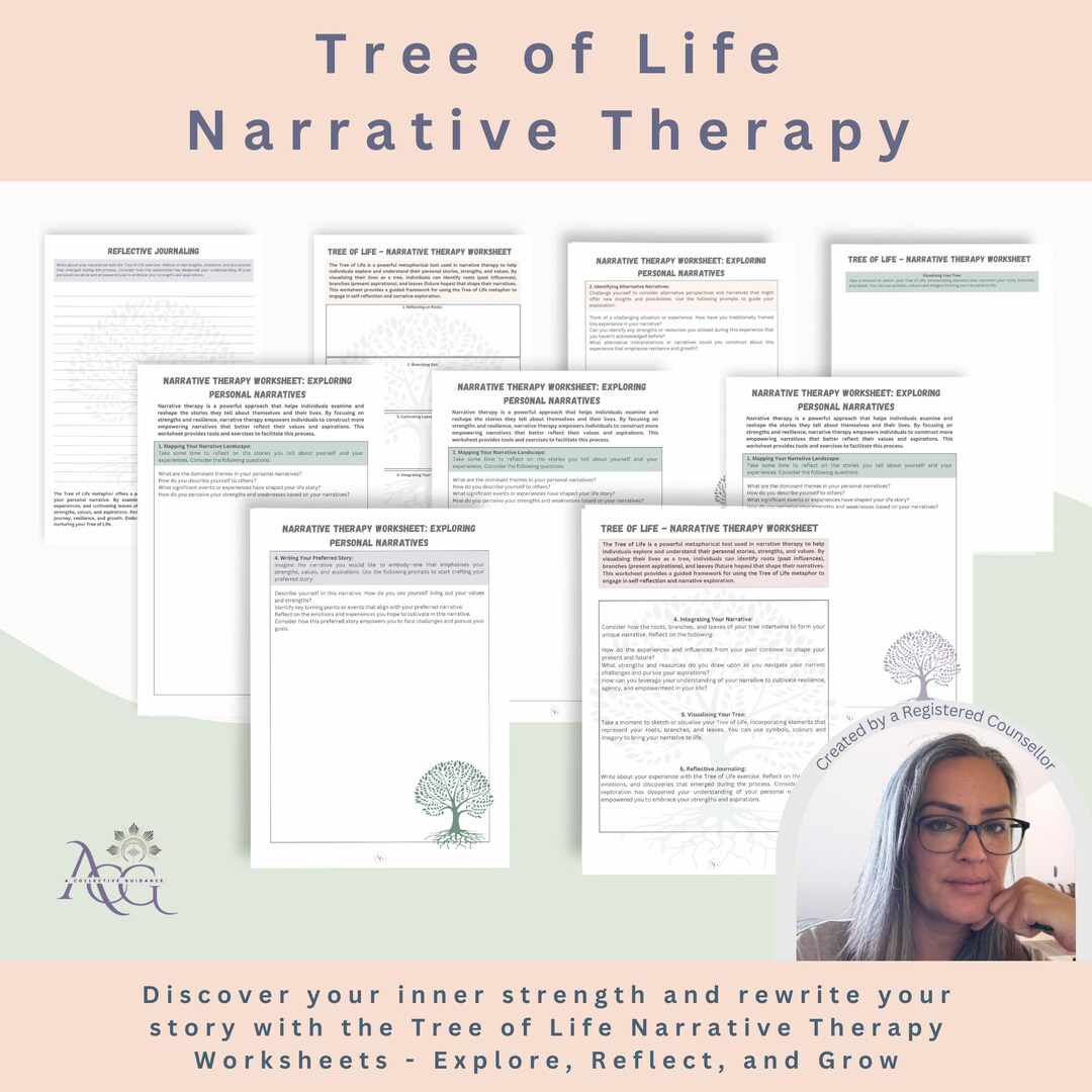 Trauma Tree Worksheets for CBT & Counselling Tools | Anxiety and PTSD ...