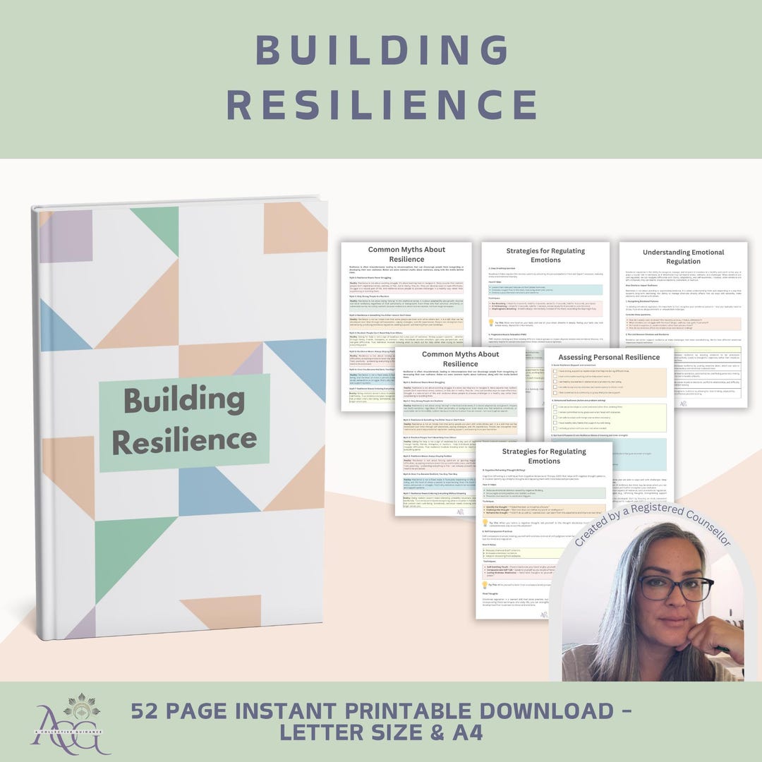 Building Resilience Workbook, Therapy Worksheets, CBT Tools, Coping ...