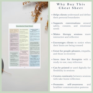 Boundary Cheat Sheet: Easy One-page Guide for Healthy Boundaries ...